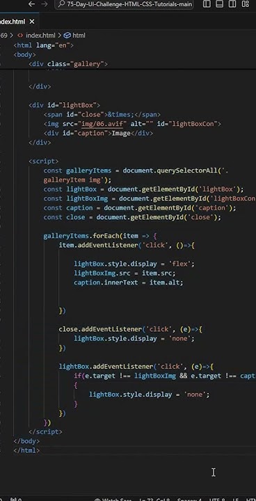 Creating A Lightbox Gallery With Html Css And Javascript