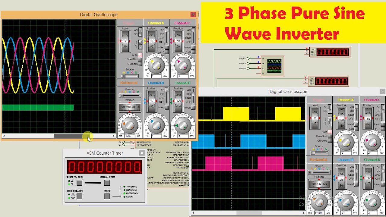 3 Phase Pure Sine Wave Inverter | Code | Schematics | PCB Design - YouTube