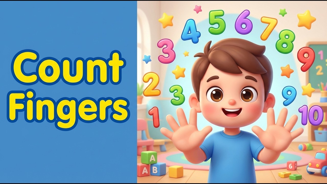 Count Fingers | Numbers Finger Counting Song for Kids | Learn 1–10 Fun ...