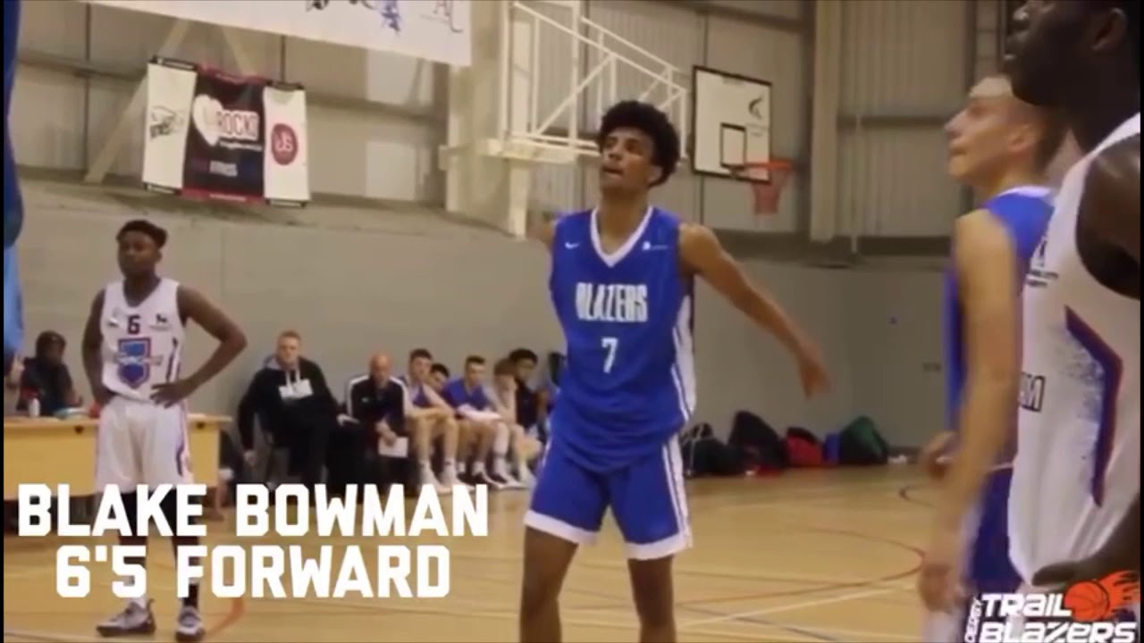Blake Bowman - 6'5 Forward (Class of 2021) Derby Trailblazers - EABL ...