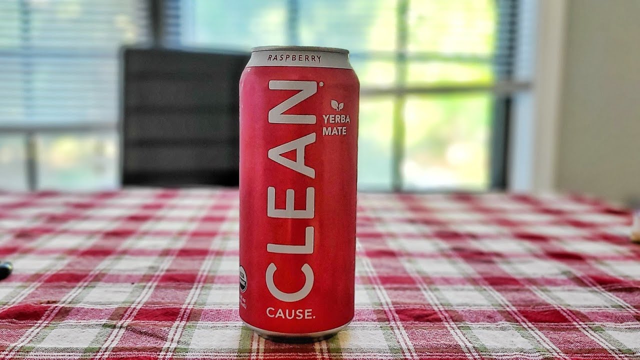 Clean Cause Energy Drink: Sparkling Raspberry Yerba Mate Review - YouTube