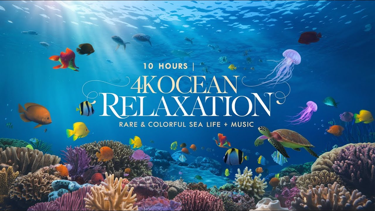 10 HOURS of Stunning 4K Underwater Footage + Relaxing Music | Rare ...