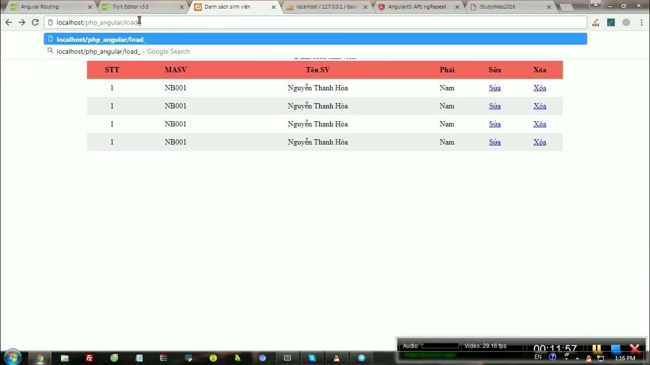 Create a example Angularjs + Php + Mysql - YouTube