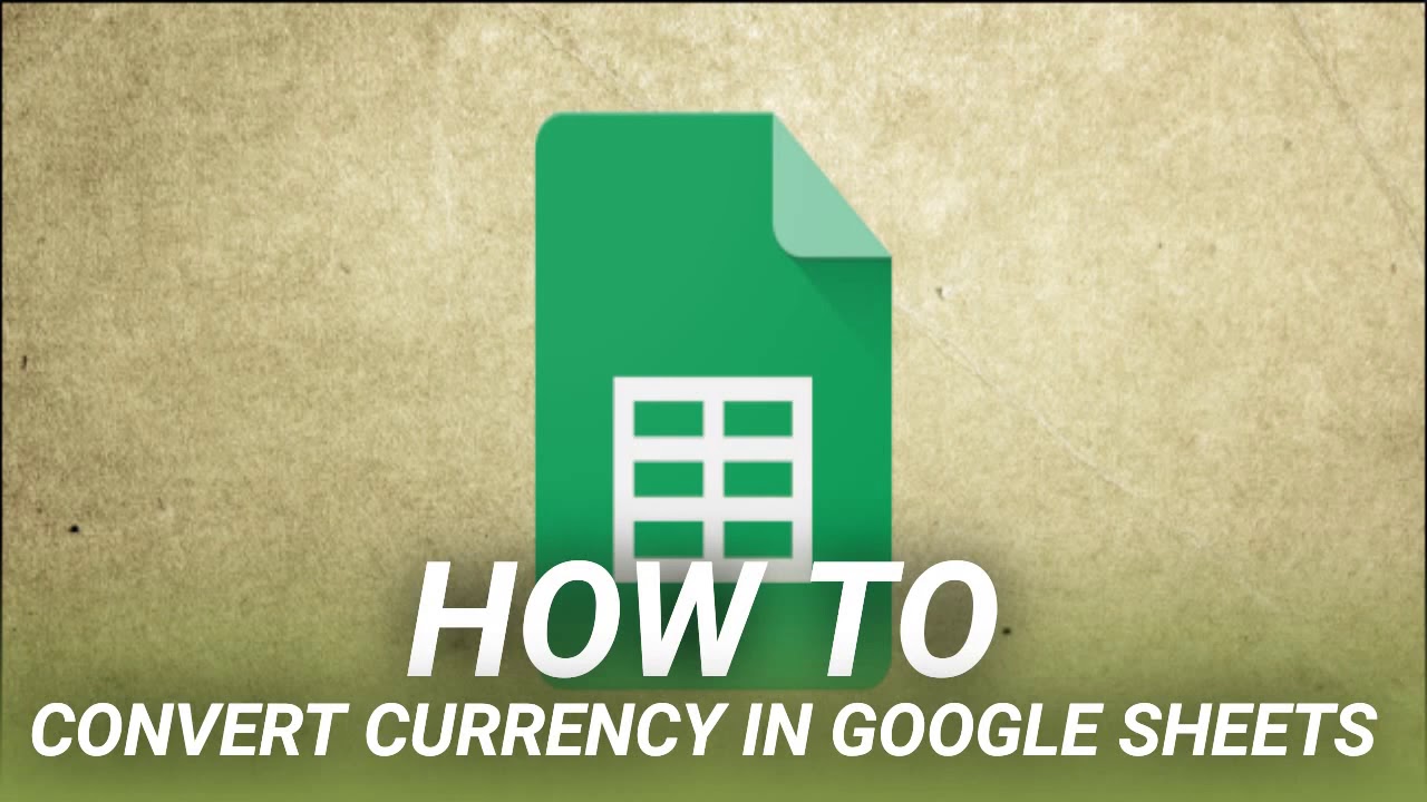 How to Convert Currency in Google Sheets - YouTube