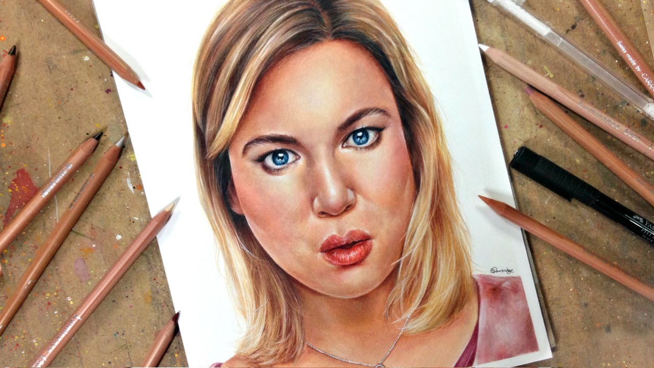 Drawing Bridget Jones: Renee Zellweger From New Film Bridget Jones's ...