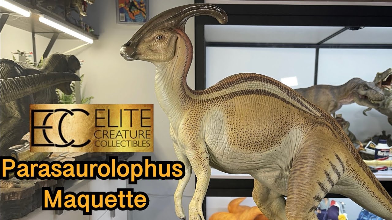 Elite Creature Collectibles Parasaurolophus Maquette Review! Jurassic ...