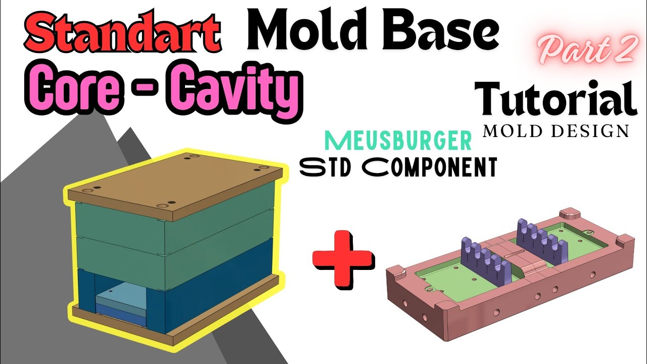 Combines a standard mold base with a Core and Cavity in SOLIDWORKS ...
