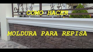 COMO HACER MOLDURA PARA REPISA O CORNISA_HOW TO MOLD FO... | Doovi