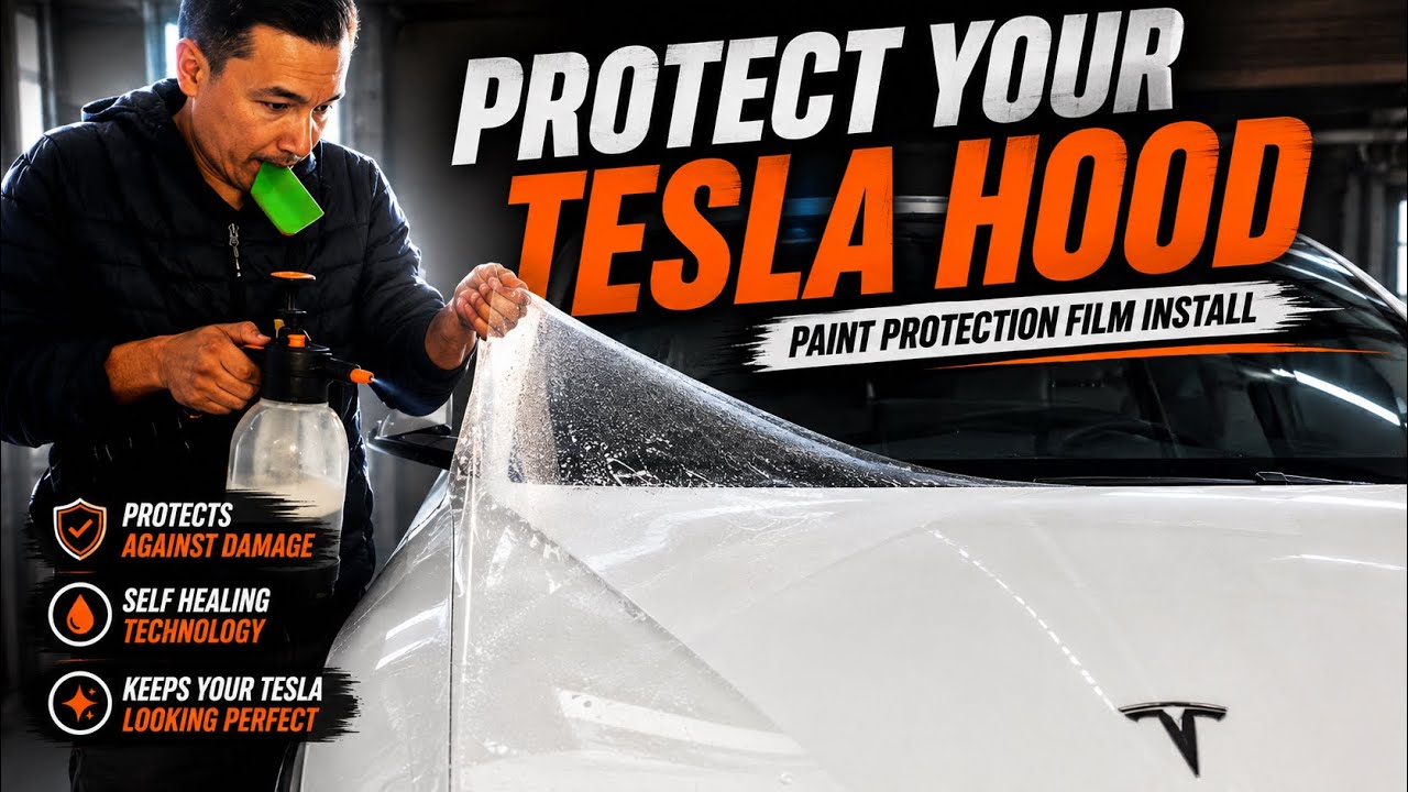 Tesla Model Y Hood Clear Bra Installation (Xpel PPF) - YouTube