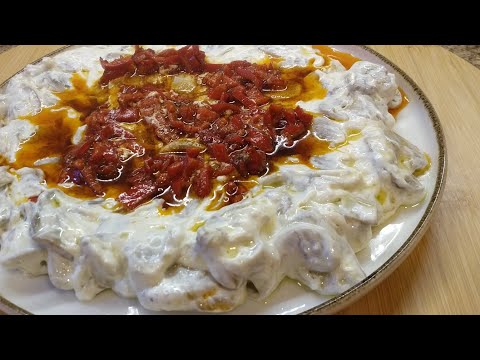 💯 ÇALIŞTIGIM RESTORANDA ÇOK SATILAN MEZE MEHMET USTANIN TARİFİ ✅  YOĞURTLU MANTAR MEZESİ #mezetarifi