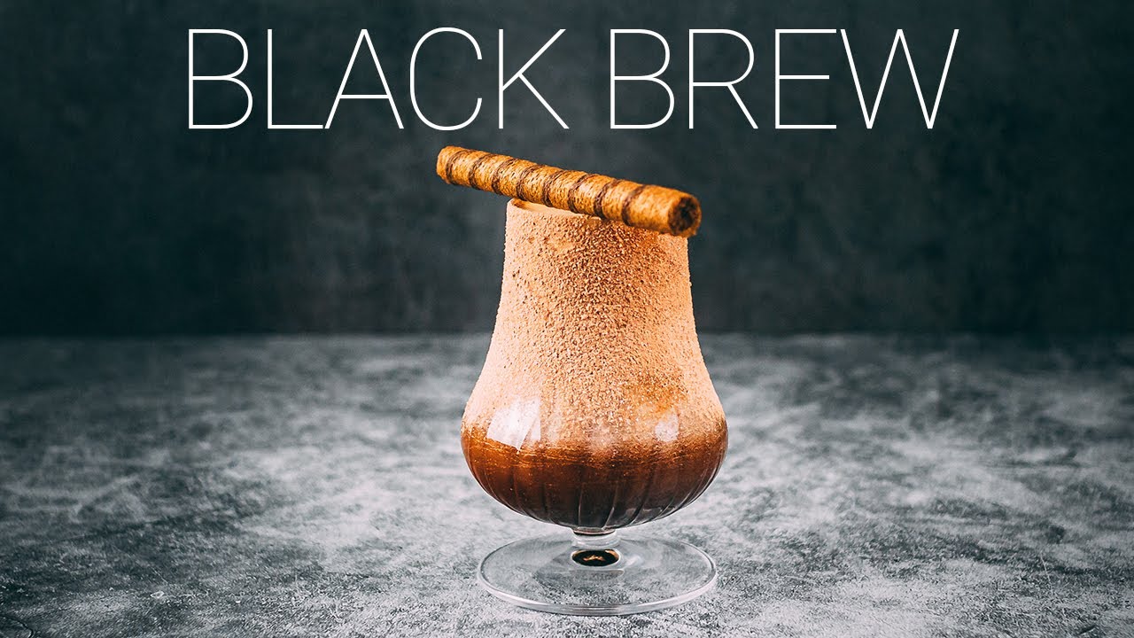 Black Brew Coffee Cocktail Recipe. New Year cocktail idea. - YouTube