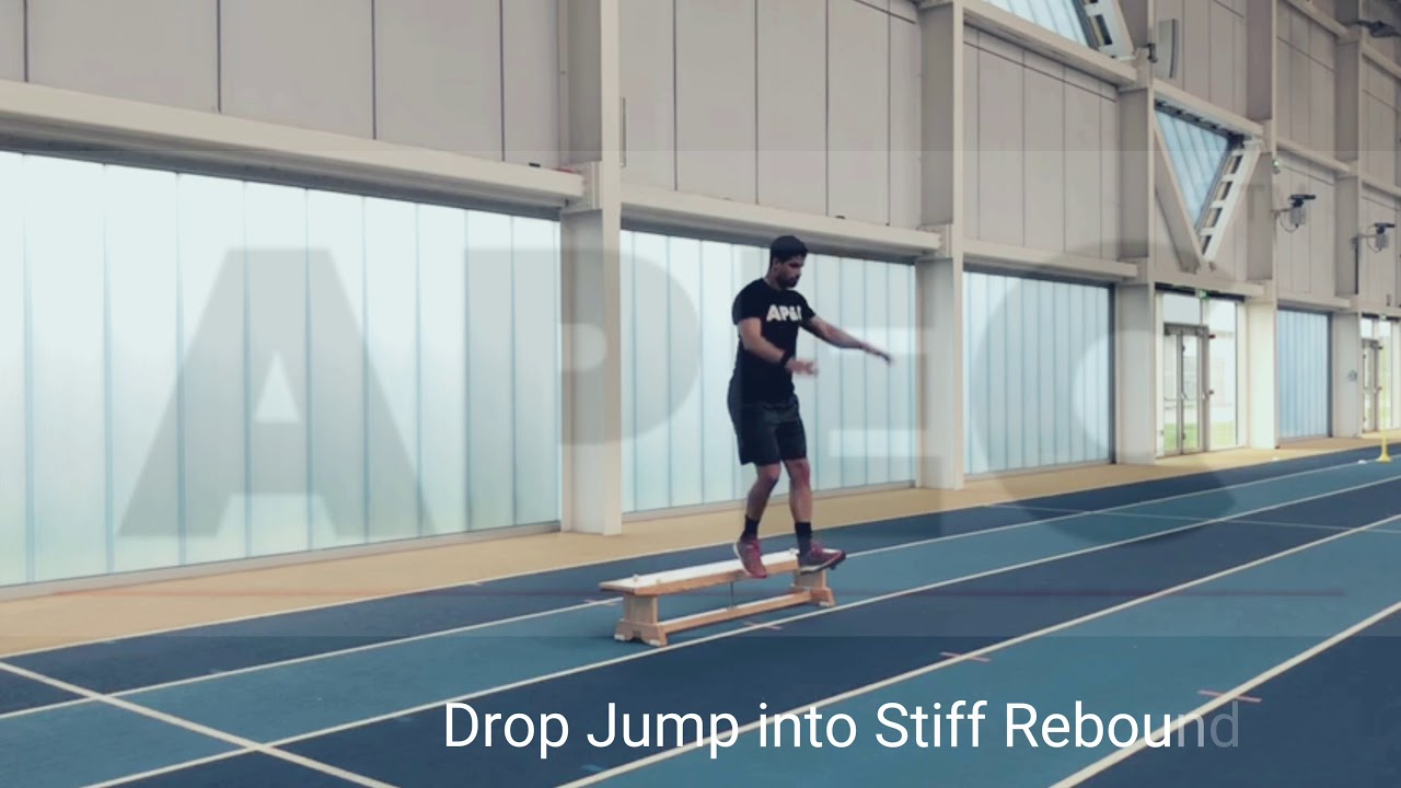 How to do a Drop Jump into Stiff Rebound - YouTube