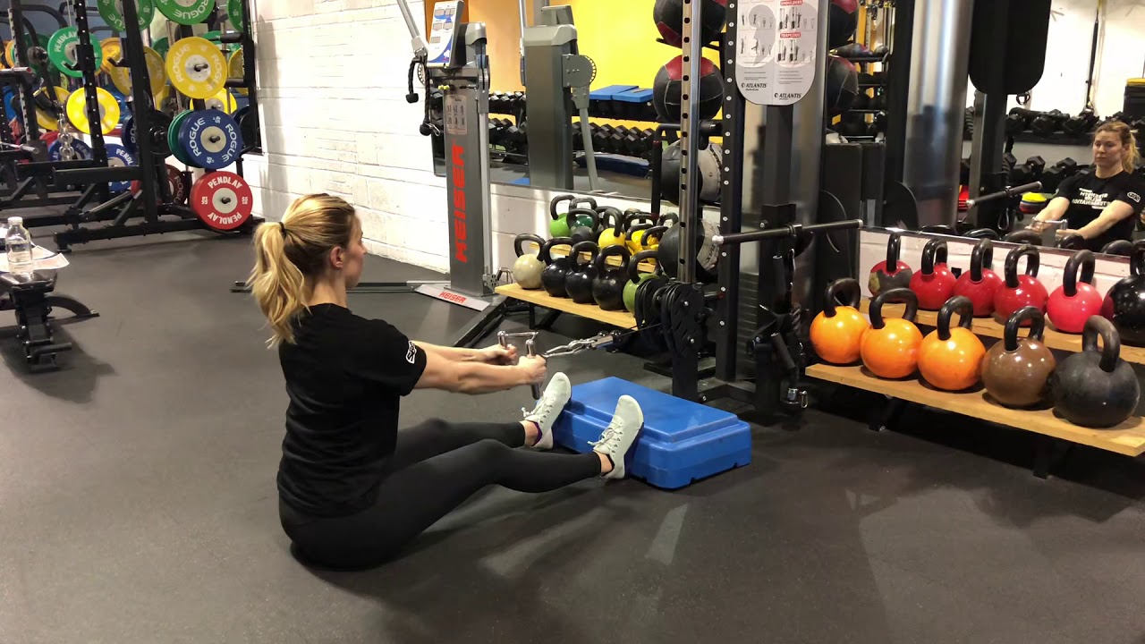 Low Pulley Row - Narrow Grip - YouTube