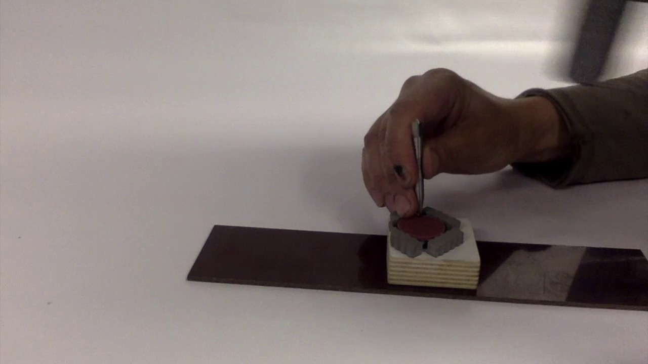 Nicking steel rule dies - YouTube