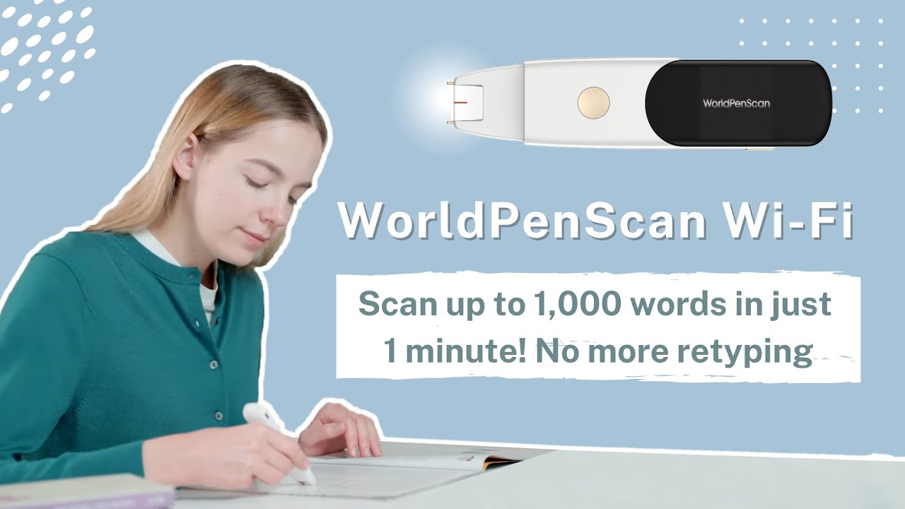 WorldPenScan Wi-Fi | Scan faster, read better, and edit smarter! - YouTube