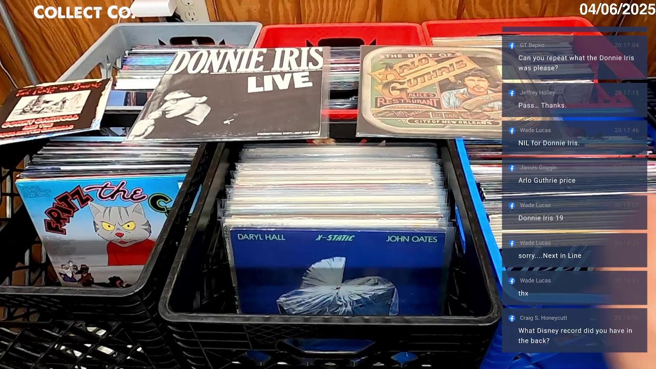 LIVE Vinyl Record Sale (Sunday, 04/06/2025) - YouTube