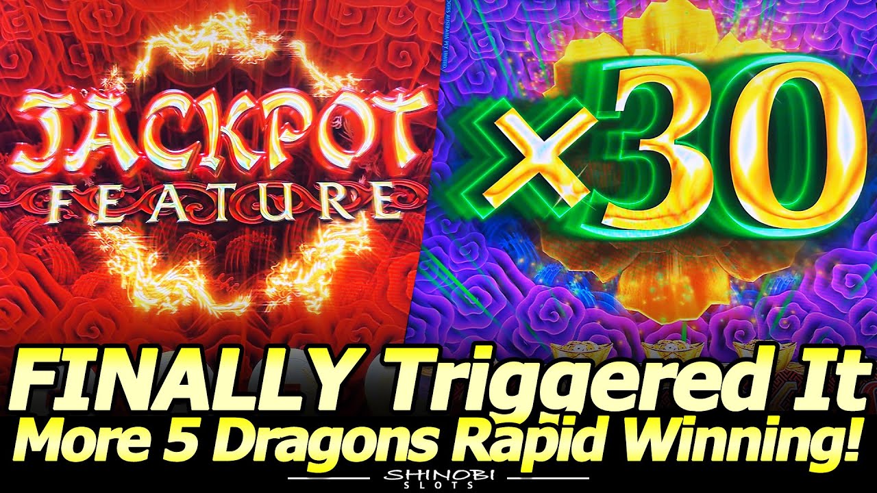 Finally Triggered the 5 Dragons Rapid Jackpot Feature! Another Winning ...
