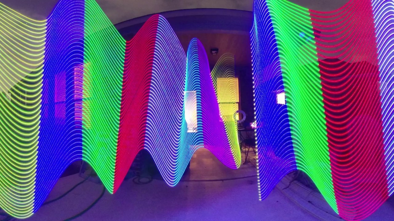 Light Painting in 360: RGB LED Brush - YouTube