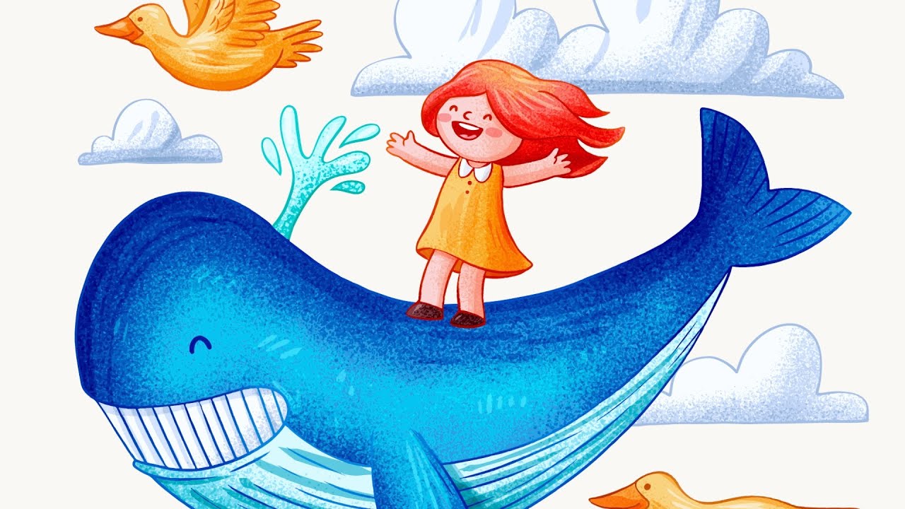 Mały Wieloryb Bajki dla dzieci 赤ちゃんサメ Mr Whale - Children Cartoon with ...