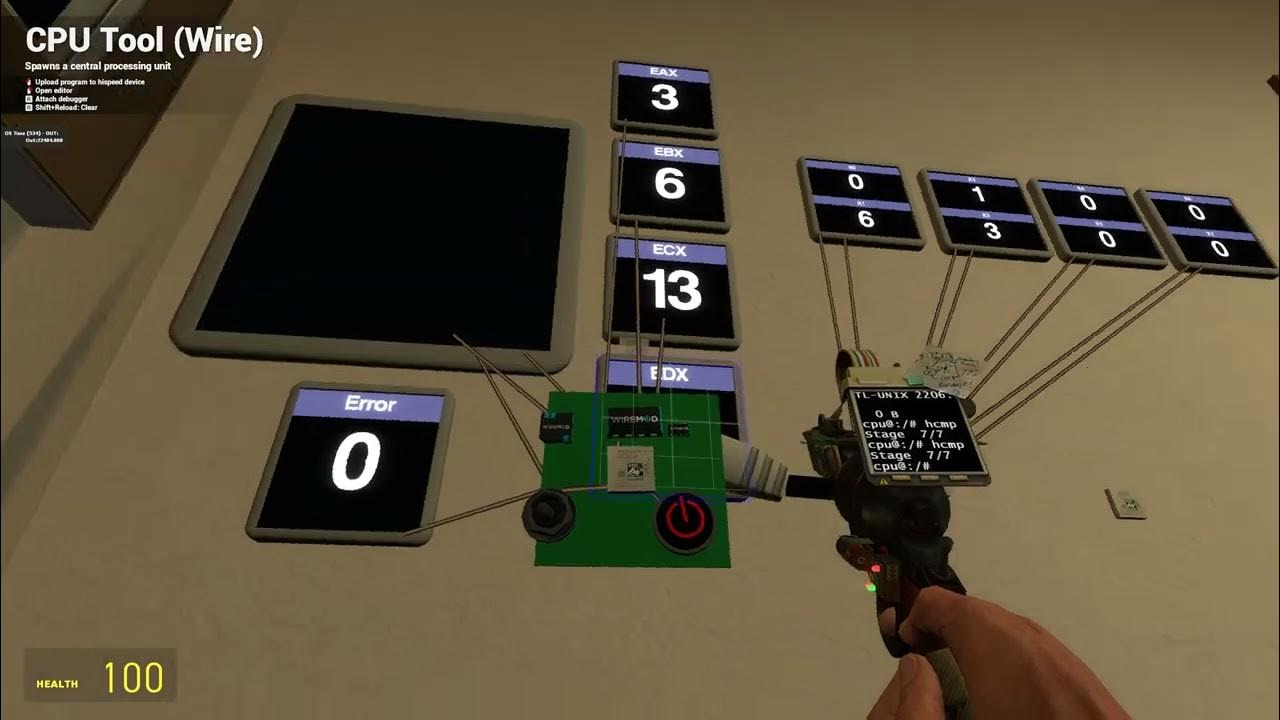 Garry's Mod Wiremod ZCPU Clock - YouTube