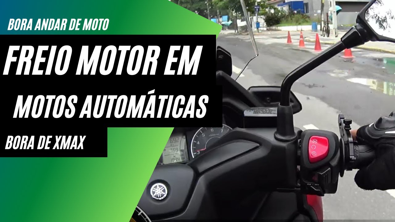 Freio motor em moto com câmbio automático - #motovlog - YouTube