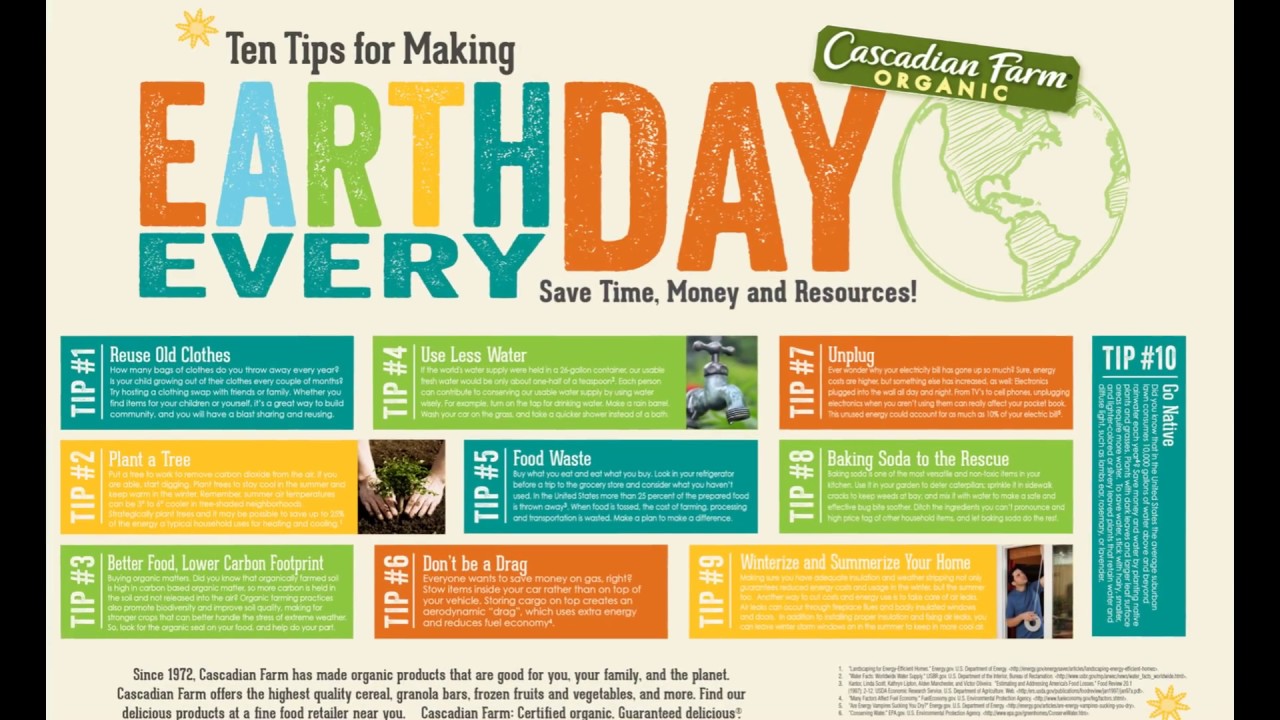 Earth Day Tips - YouTube