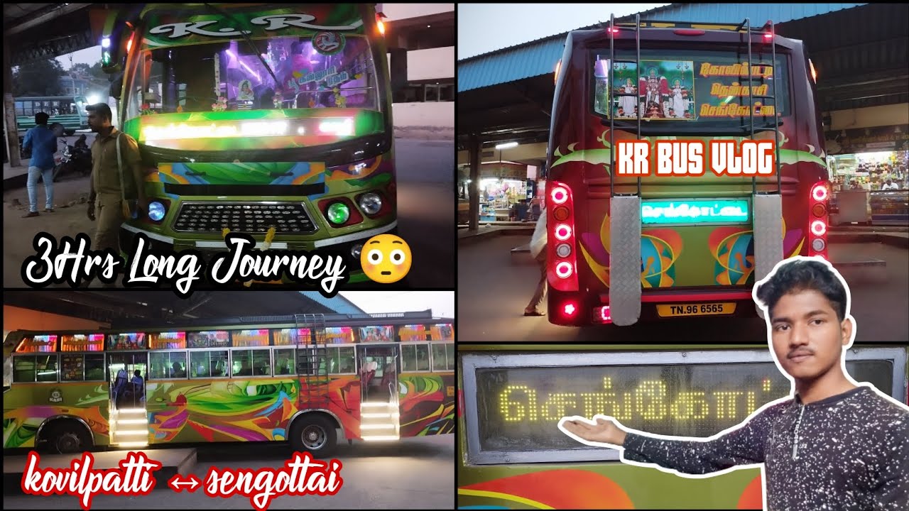 🚍KR BUS VLOG | KOVILPATTI ↔ SENGOTTAI | @vlogzwithgowtham - YouTube
