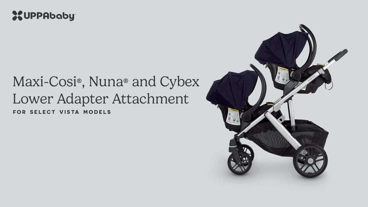 Maxi-Cosi®, Nuna®, and Cybex Lower Adapter Attachment to UPPAbaby Vista ...