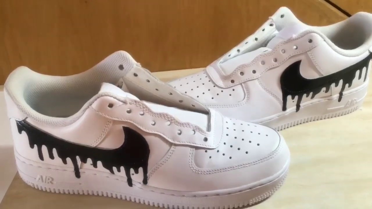 Custom drip Air Force 1’s - YouTube