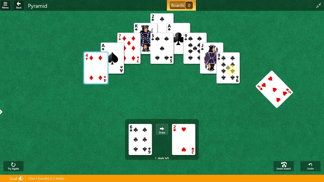 Microsoft Solitaire Collection - Pyramid - September 15 2017 - YouTube
