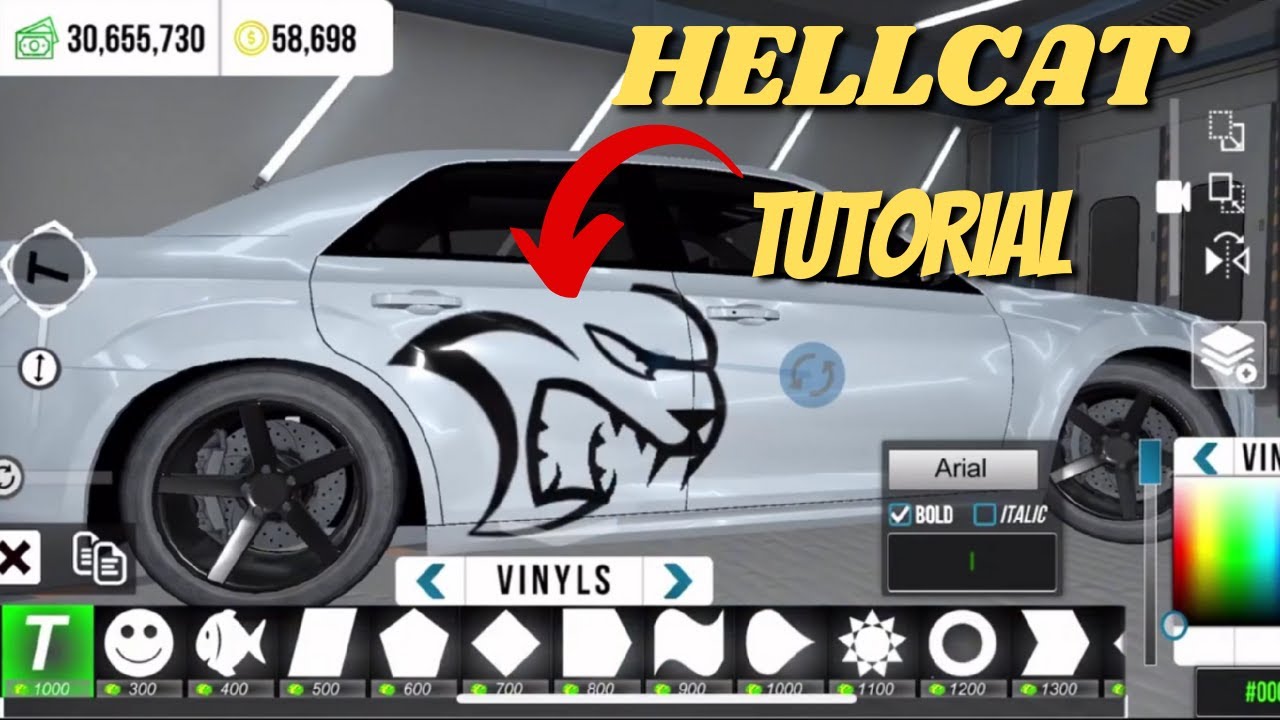 How to make Hellcat Logo easy way | Car Parking Multiplayer - YouTube