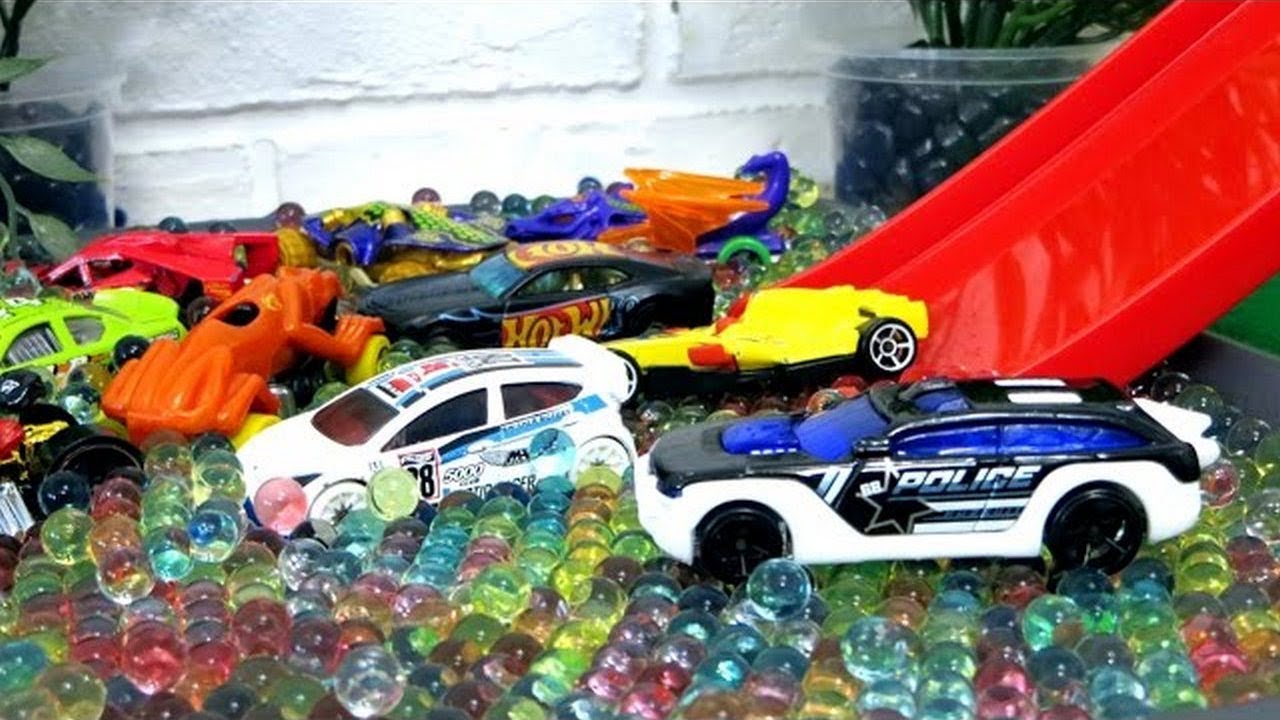 Small cars and balls orbeez . Toy cars . Cars for Kids - YouTube