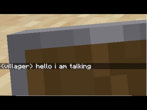 Minecraft how to make villagers talk or reply to your comment ...