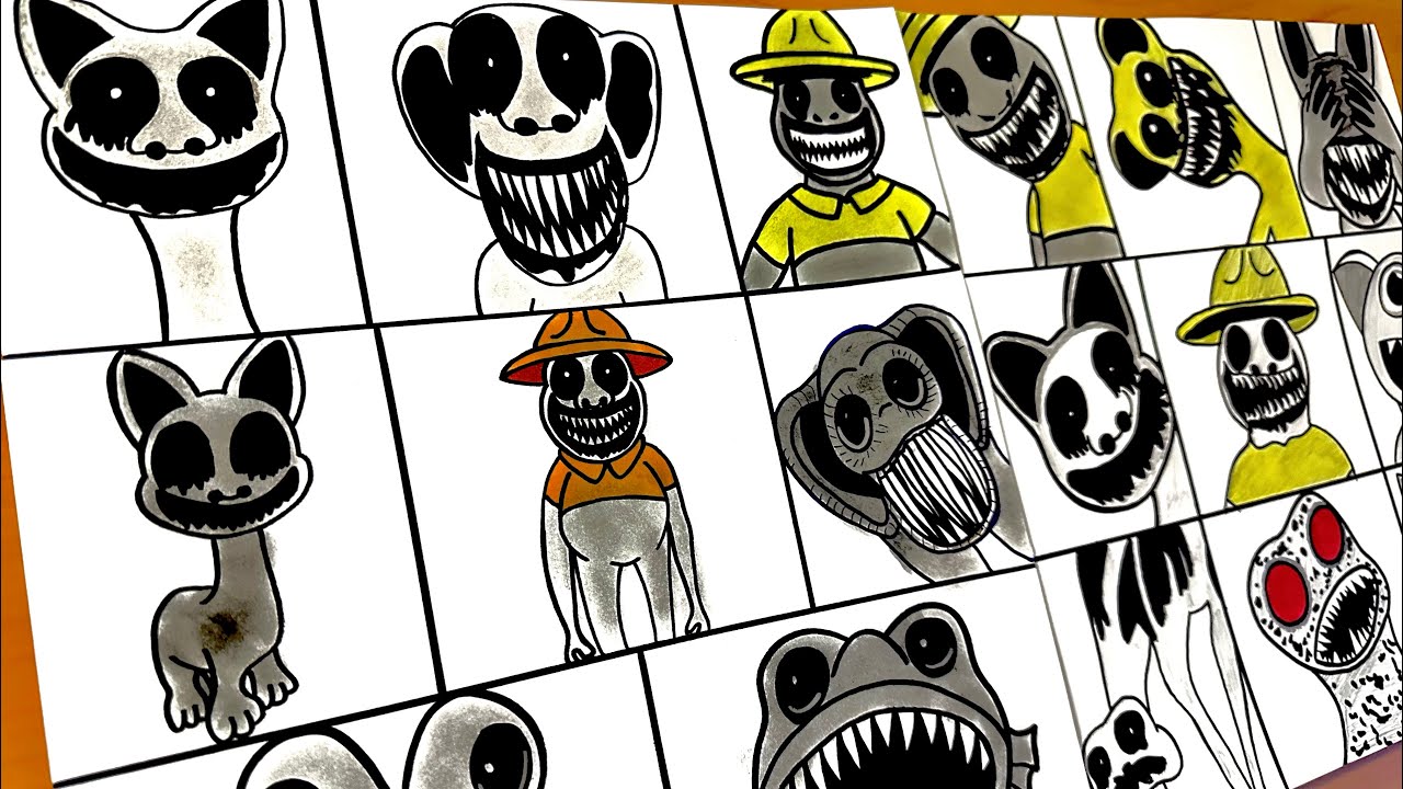 ZOONOMALY: All Jumpscares & Monsters | Drawing Zoonomaly Bosses - YouTube