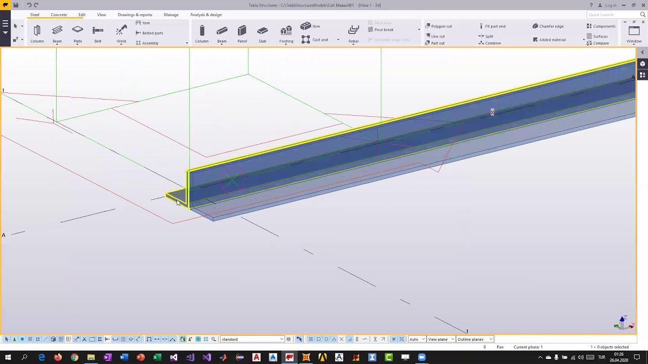 Tekla Structures Roof Truss Modeling Part1 - YouTube