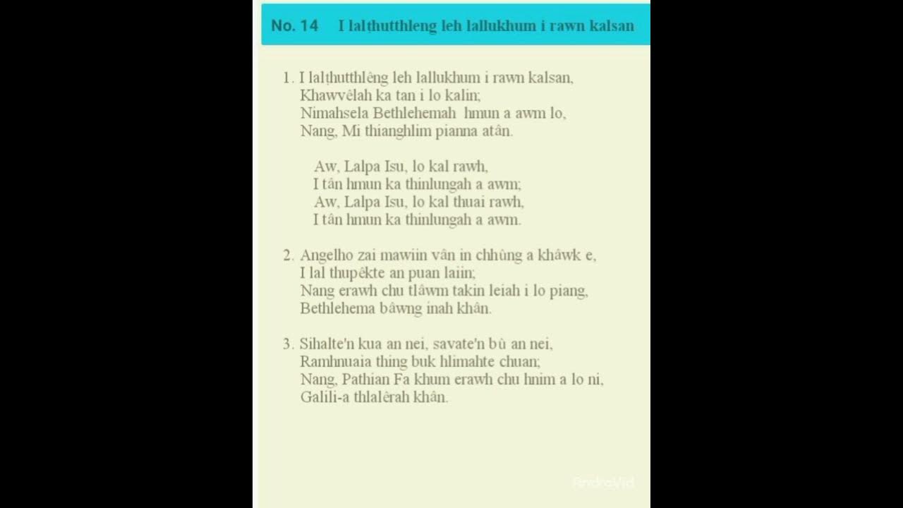 ls bawmramnghaka ____ i tan hmun ka thinlungah a awm - YouTube