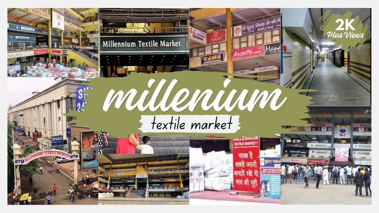 Millennium Textile Market Surat !! Surat wholesale Kapda Market ...