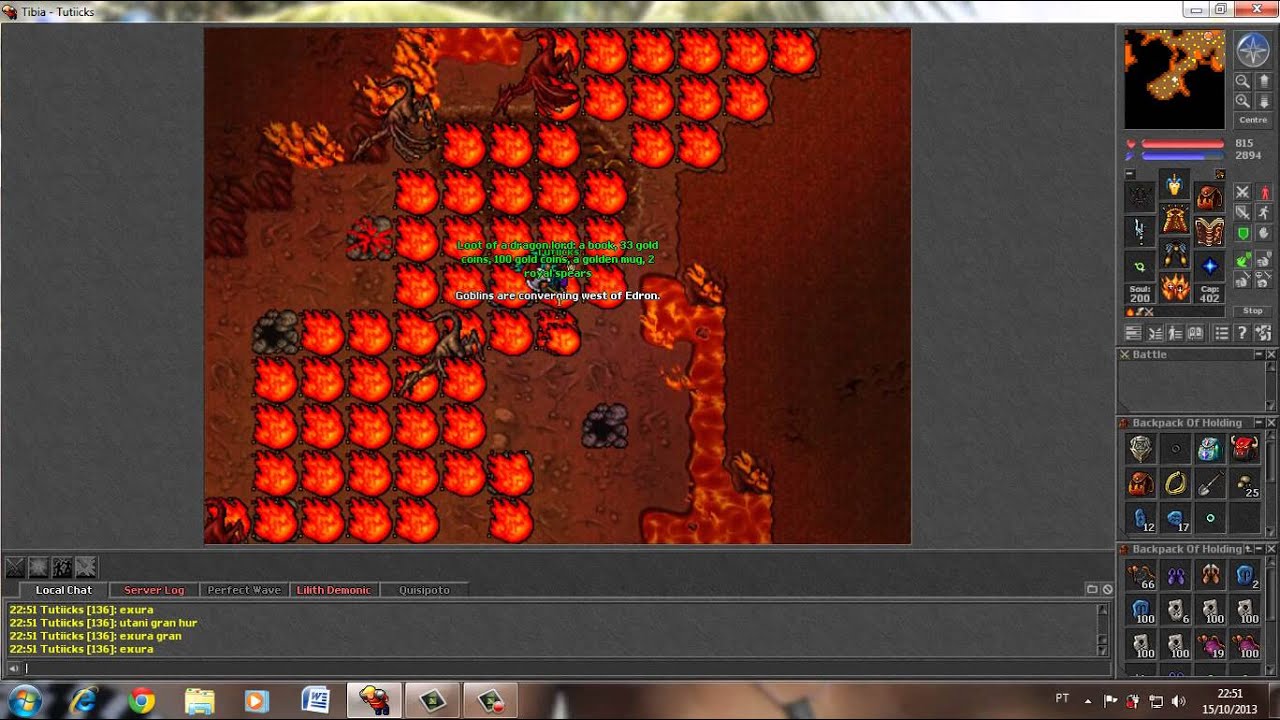 Tibia Elder Druid Hunt Dl Poi - YouTube