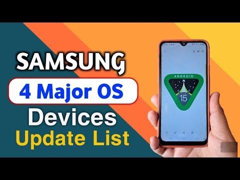 Samsung A Series Devices 4 Year Major OS Update List - YouTube