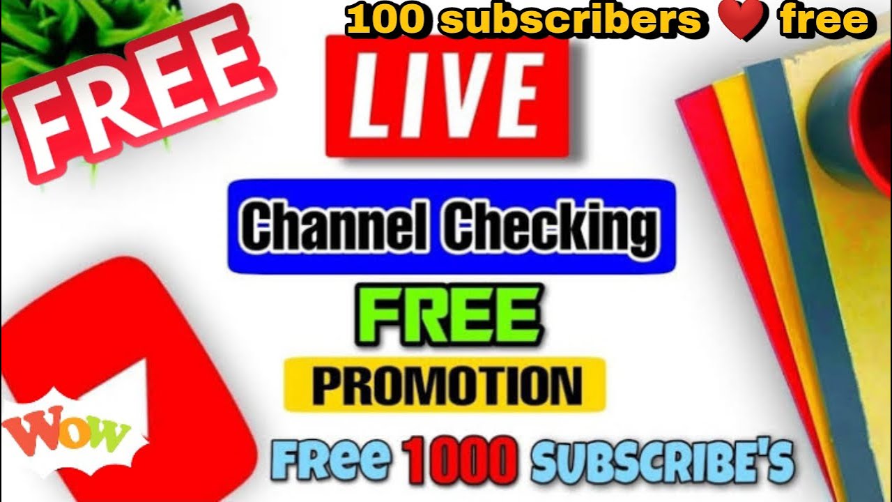 Live Channel Promotion Live Channel Cheaking Free 100 Subscribers - YouTube
