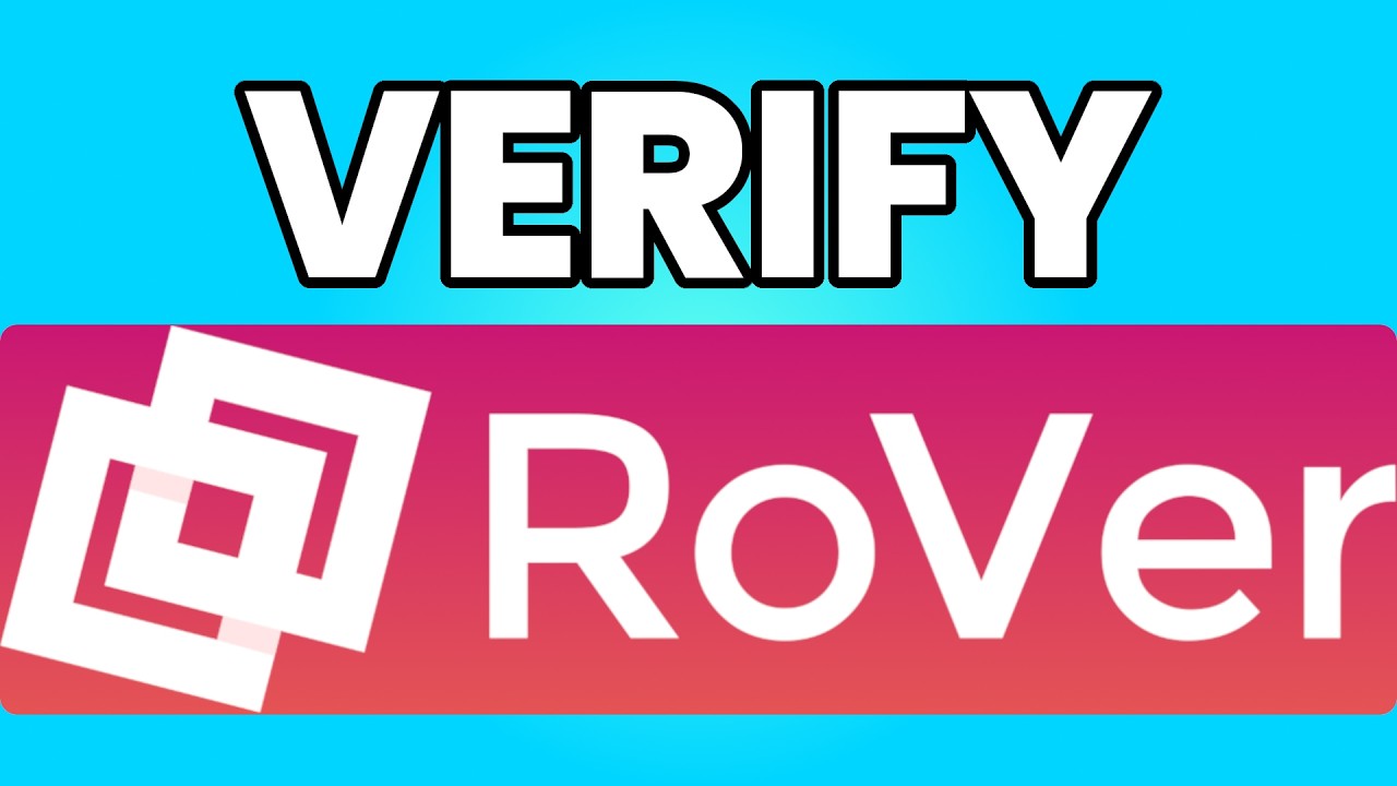 How to Verify using Rover Discord Bot - Simple Guide - YouTube