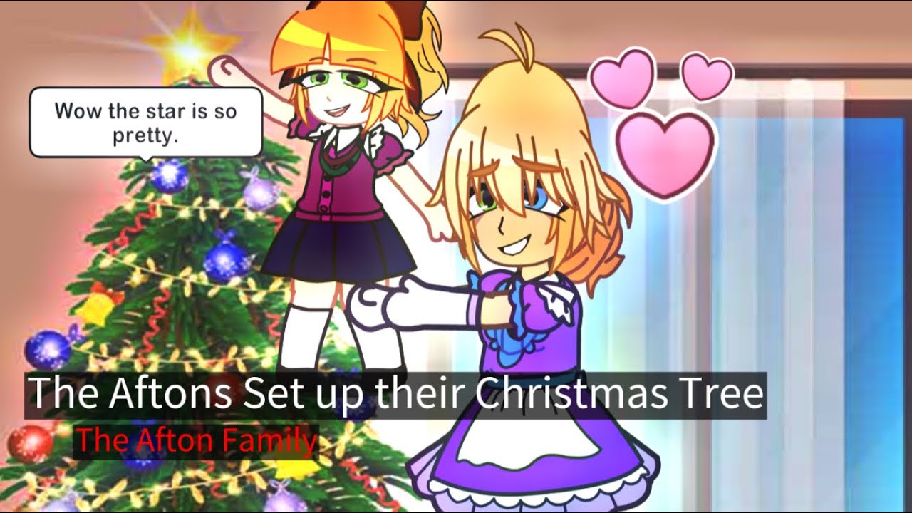 The Aftons Set up their Christmas Tree (FNAF) - YouTube