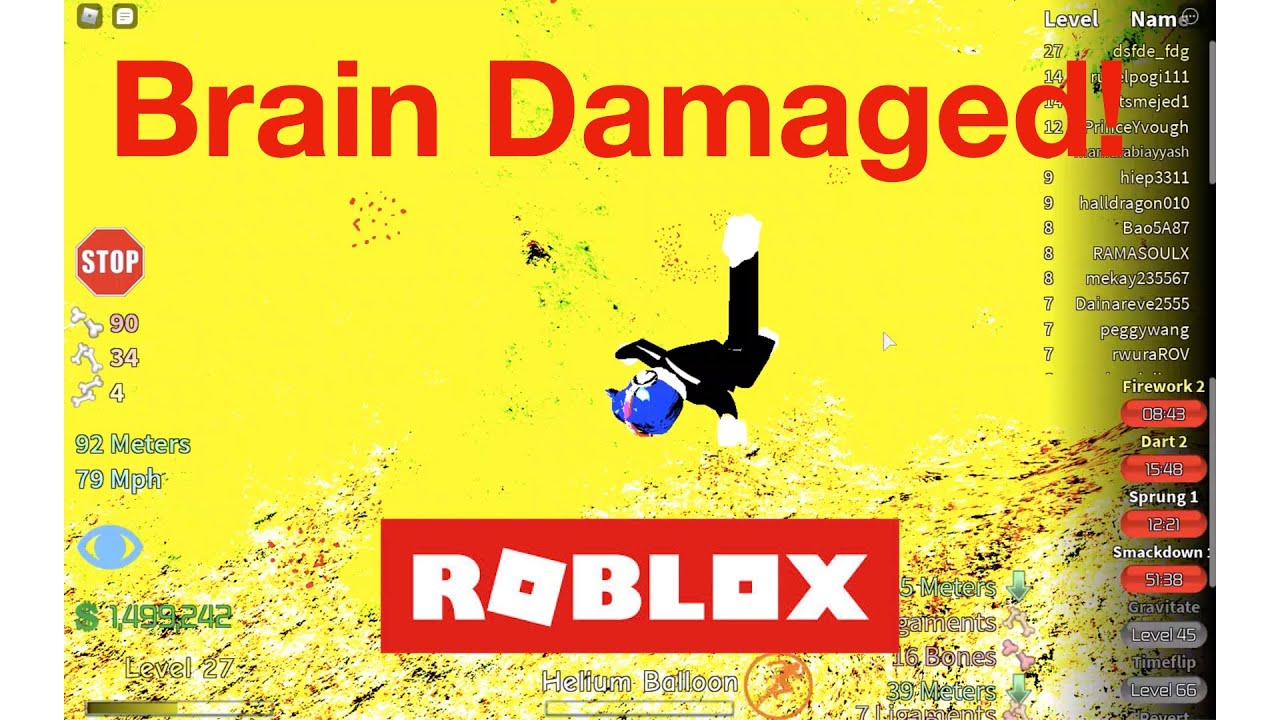 ROBLOX I got brain damage - YouTube
