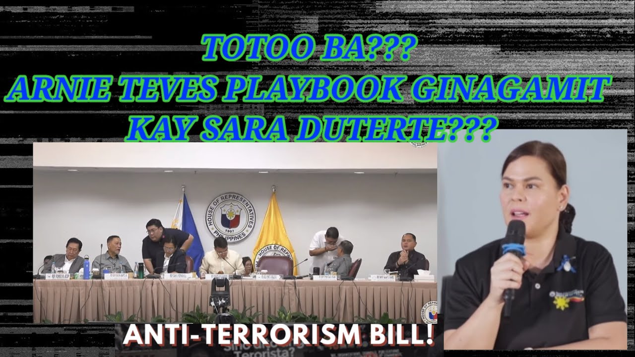 TOTOO BA?? ARNIE TEVES PLAYBOOK GINAGAMIT KAY SARA DUTERTE?? - YouTube