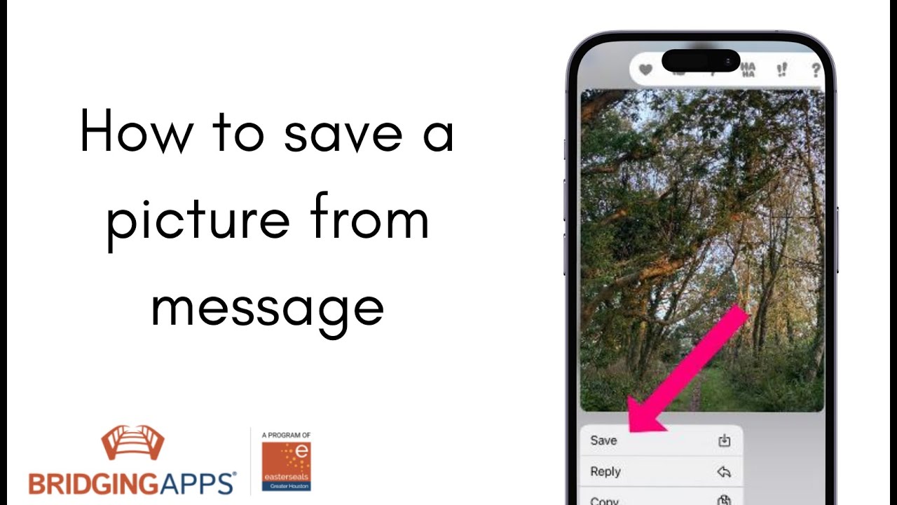 How To Save a Picture From a Text Message - YouTube
