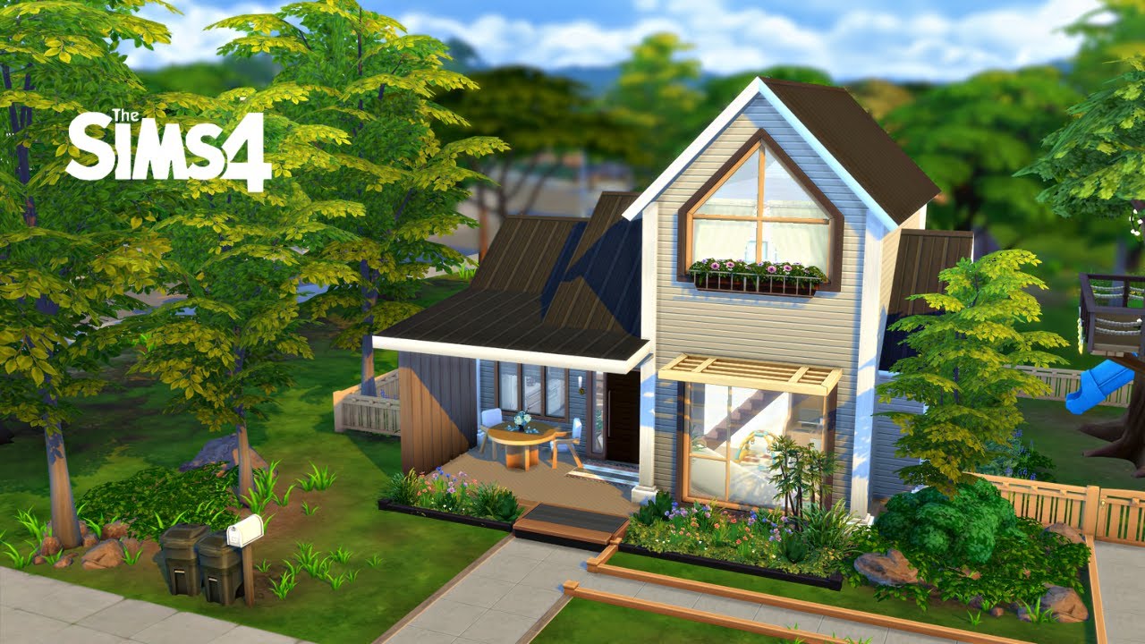 🏡Small Family Home // GROWING TOGETHER + Base Game // Sims 4 Speed ...
