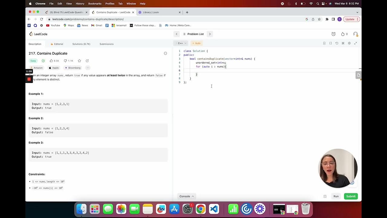 Contains Duplicate LEETCODE - YouTube