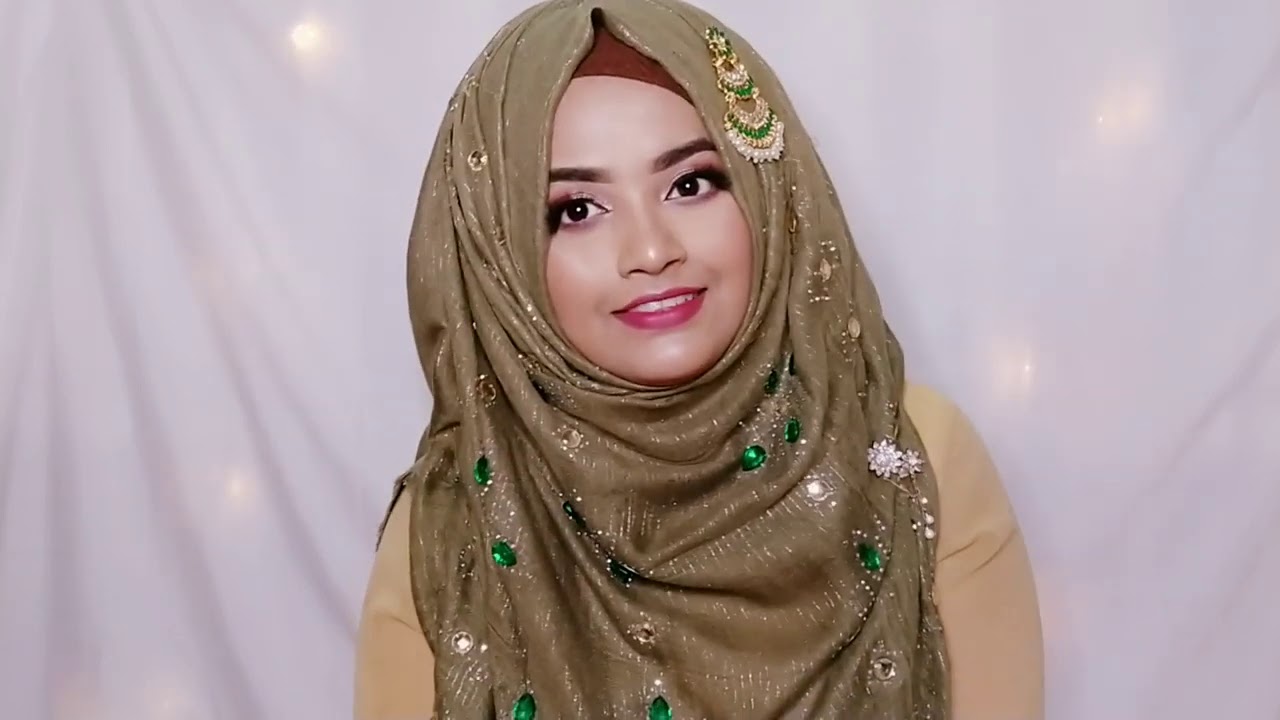 Wedding Guest Hijab tutorial - YouTube
