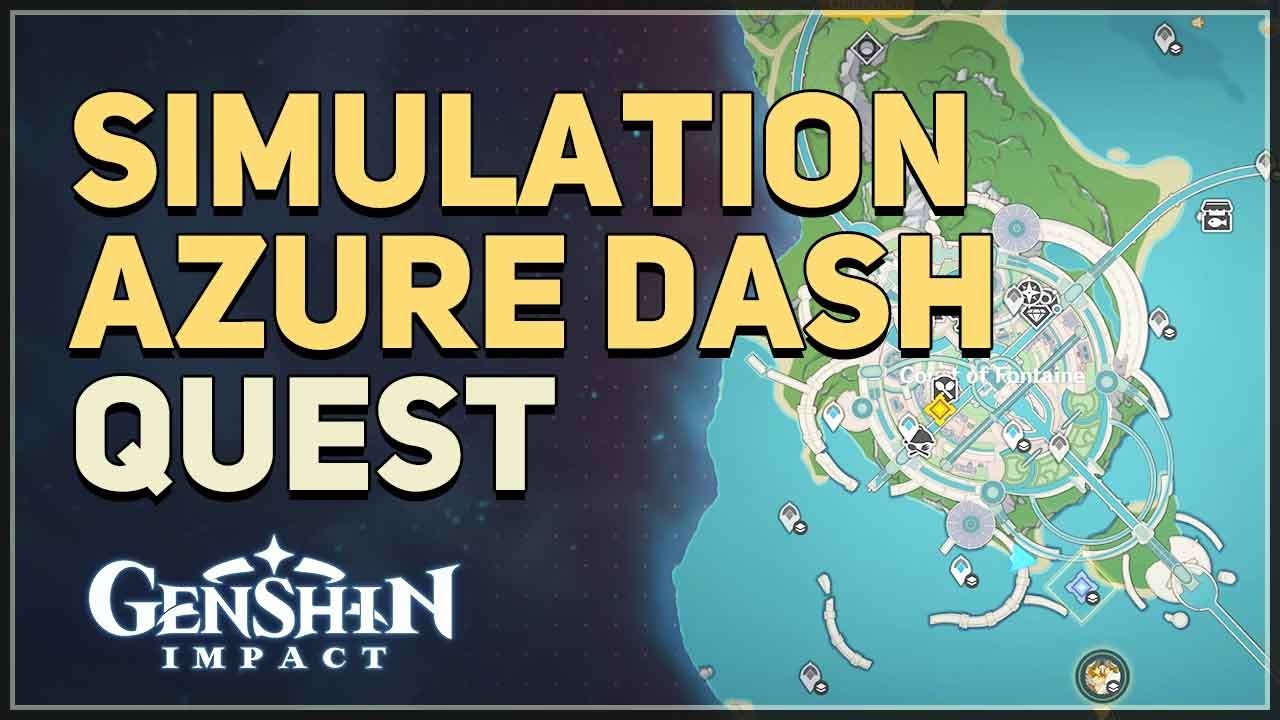Simulation Azure Dash Genshin Impact - YouTube