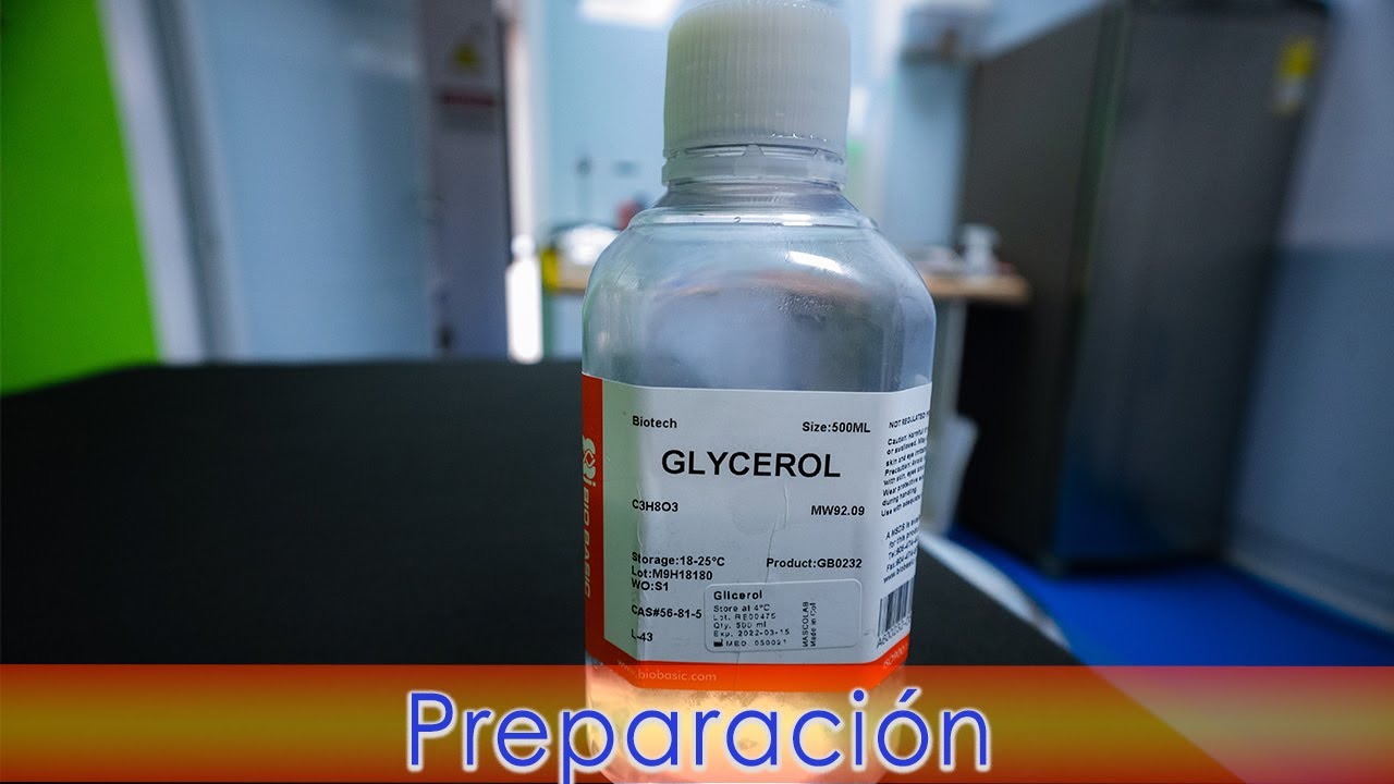 Preparación de Glicerol / Guía de Preparación de Reactivos para ...